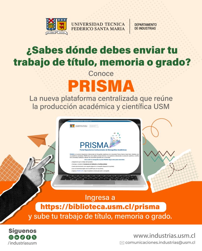 PRISMA, plataforma USM que centraliza trabajos de título, memorias y ...